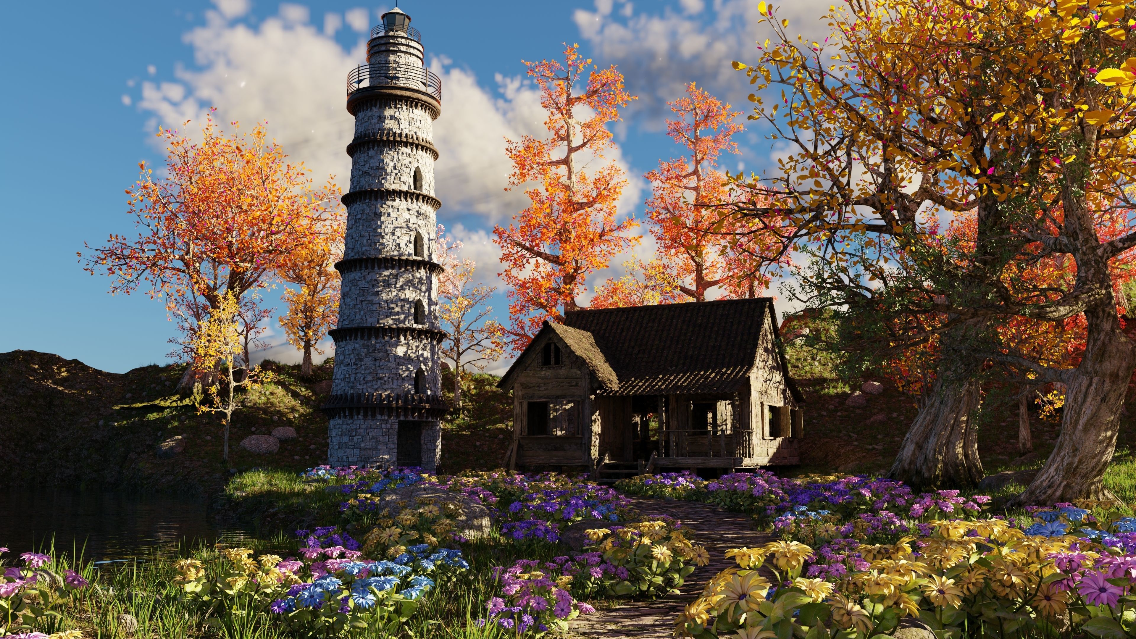 Tower Scene 3D model | CGTrader