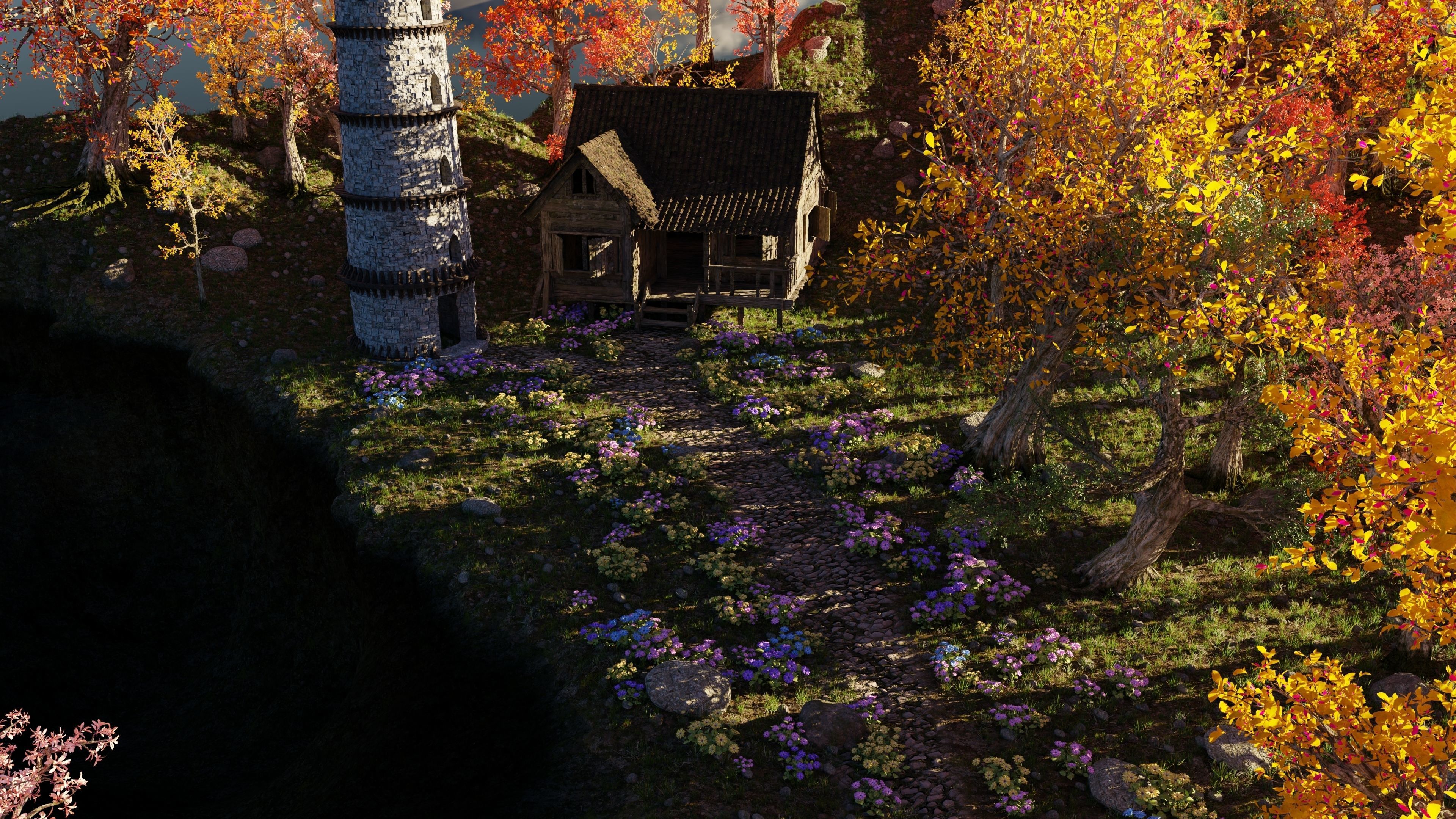 Tower Scene 3D model | CGTrader