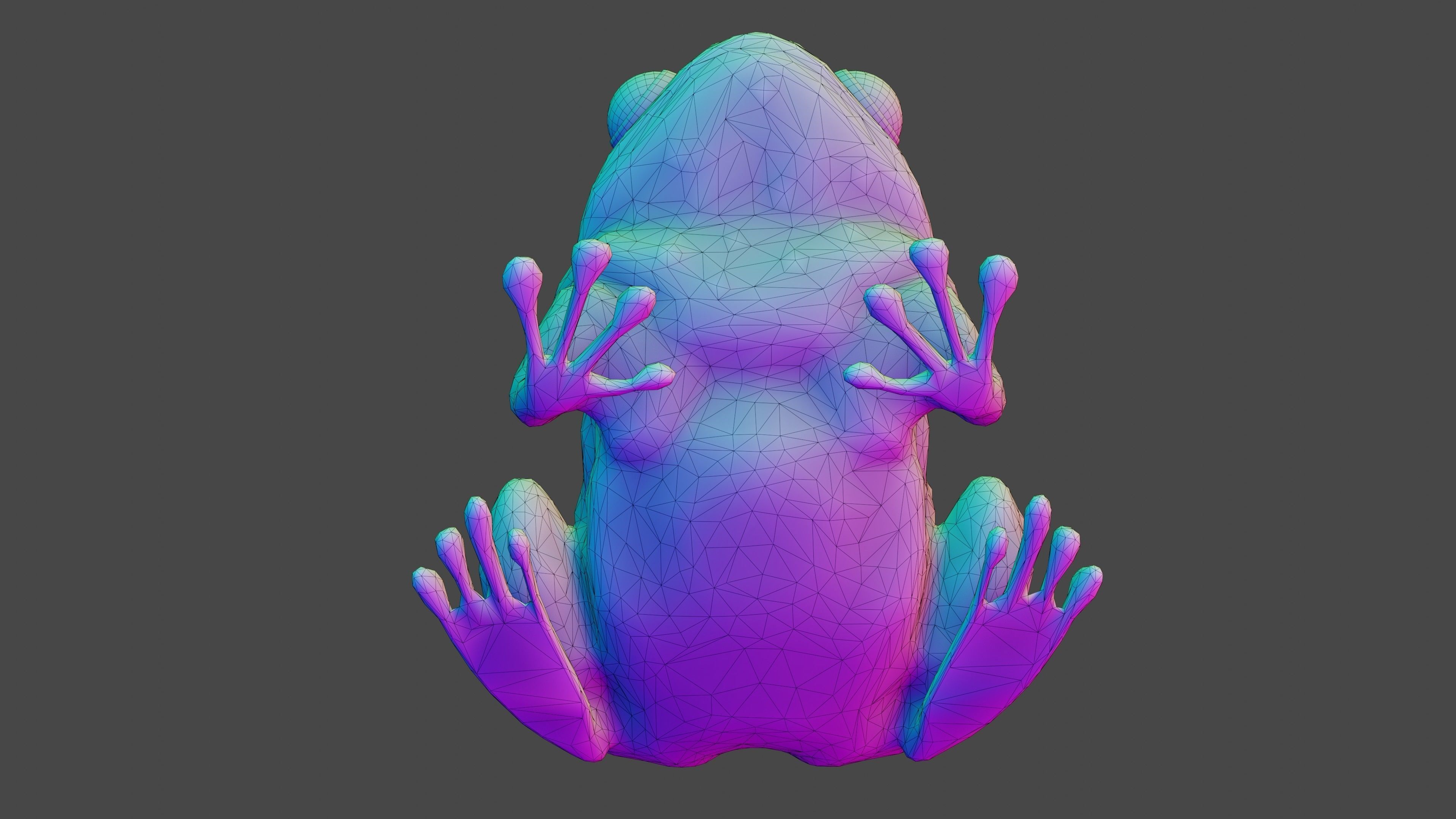 3D model Stone Frog VR / AR / low-poly | CGTrader
