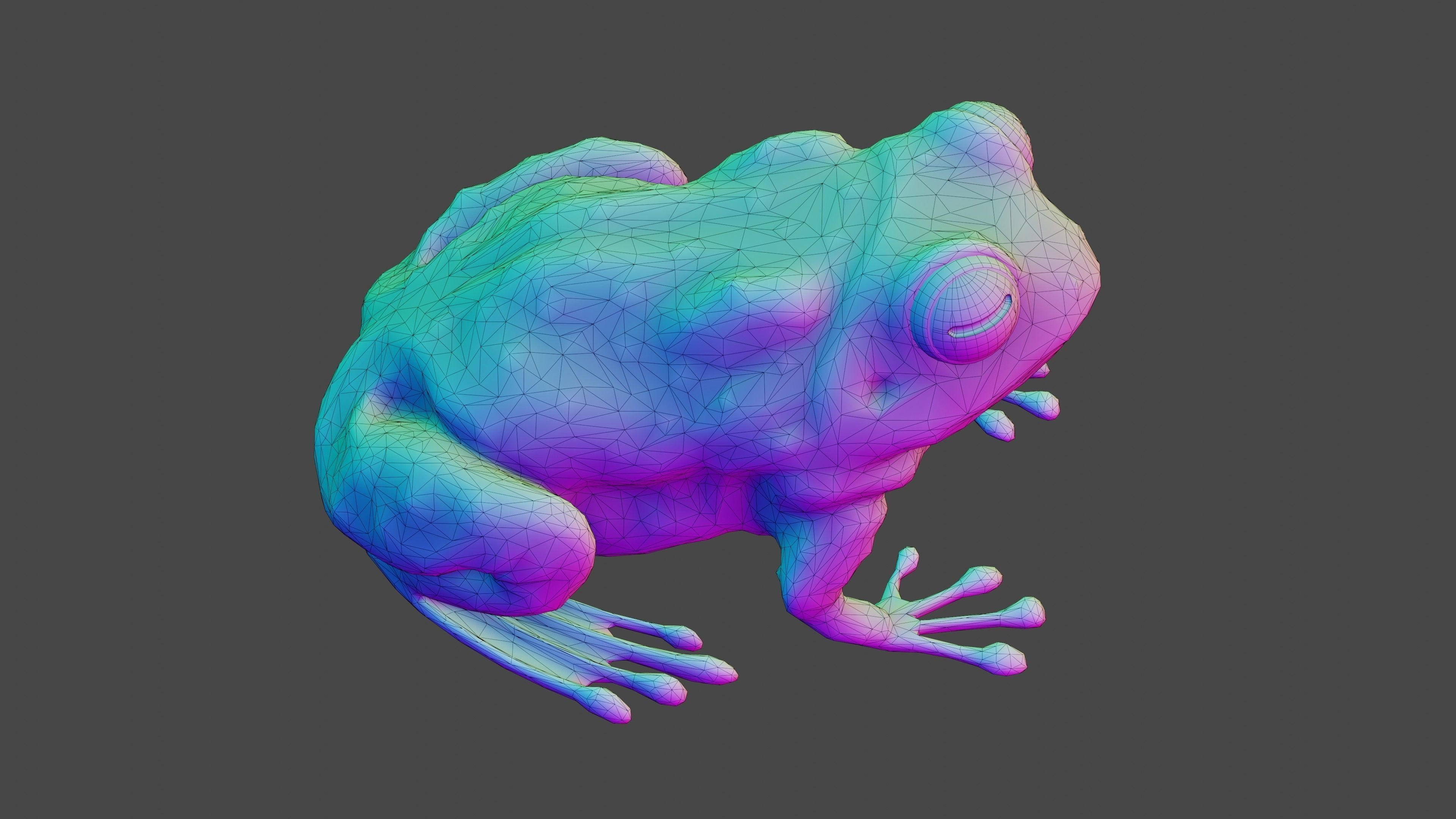 3D model Stone Frog VR / AR / low-poly | CGTrader