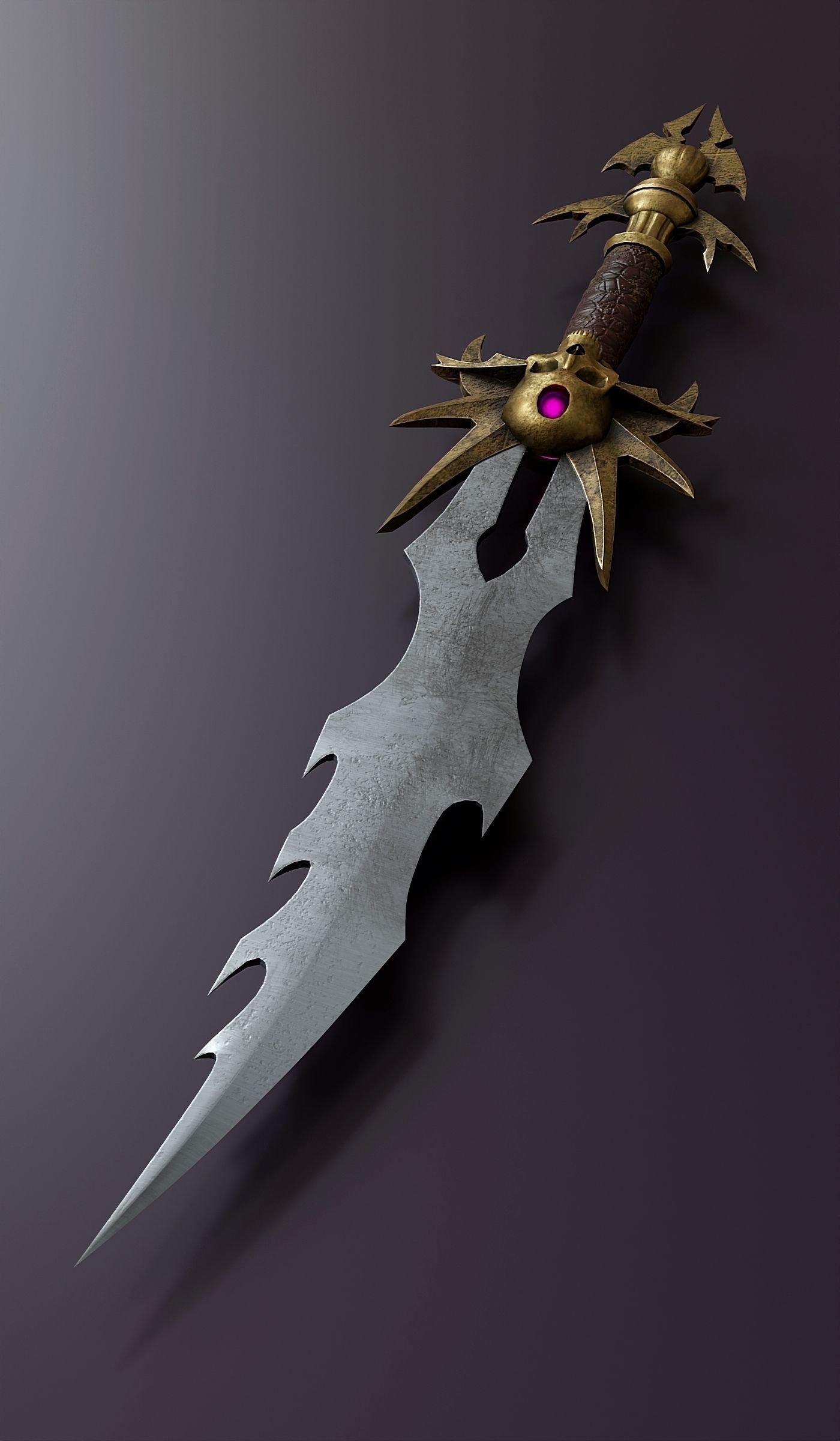 Fantasy style dagger 2 3D model | CGTrader