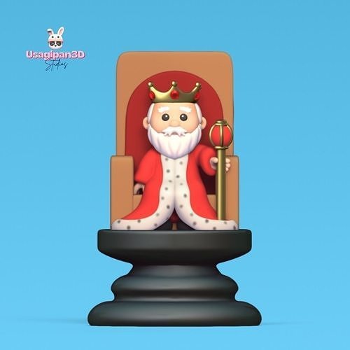 Little Prince Chess - Rook - Lonely King 3D model 3D printable | CGTrader