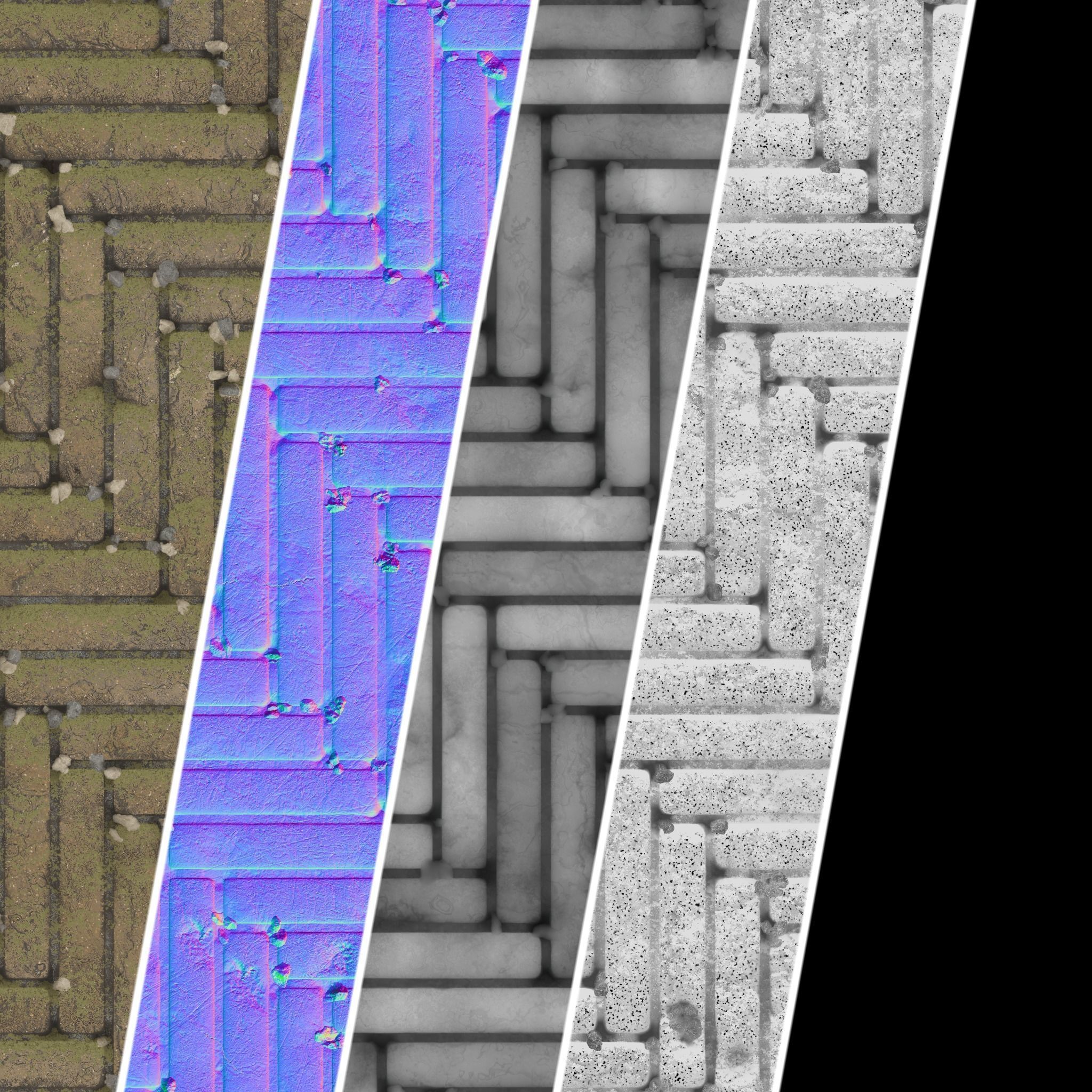 Texture Pavement Materials 32- By Snow and Mud Sbsar Pbr 4k Seamless VR ...