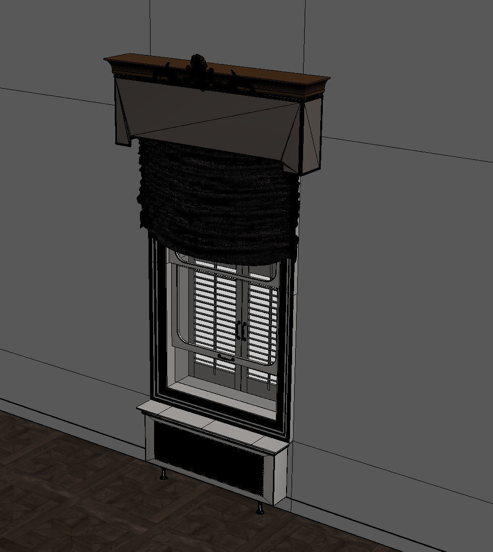 Sliding Sash classic Window 3D model | CGTrader