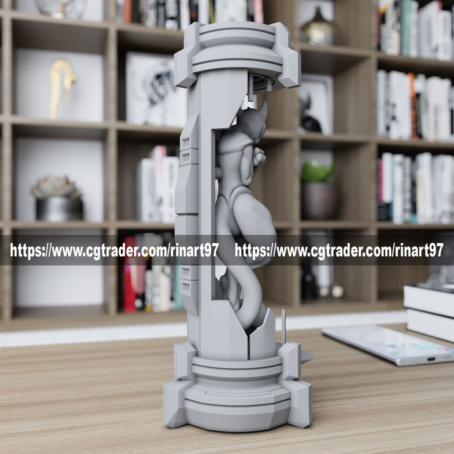 mewtwo in the lab from pokemon 3D model 3D printable | CGTrader