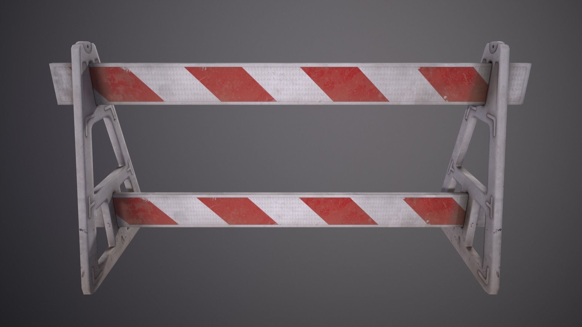 3D model A-frame plastic construction barrier VR / AR / low-poly | CGTrader