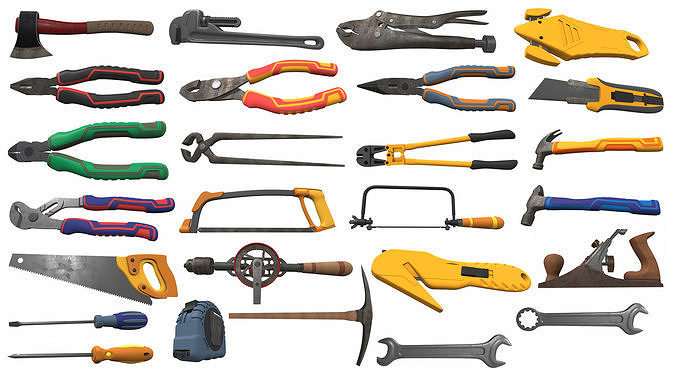 Hand Tools Pack 26 3D Model Collection | CGTrader