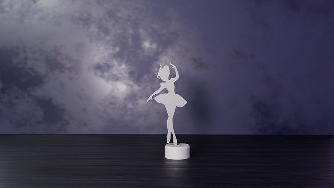 BALLERINA DANCER DESK DECORATION 3D model 3D printable | CGTrader