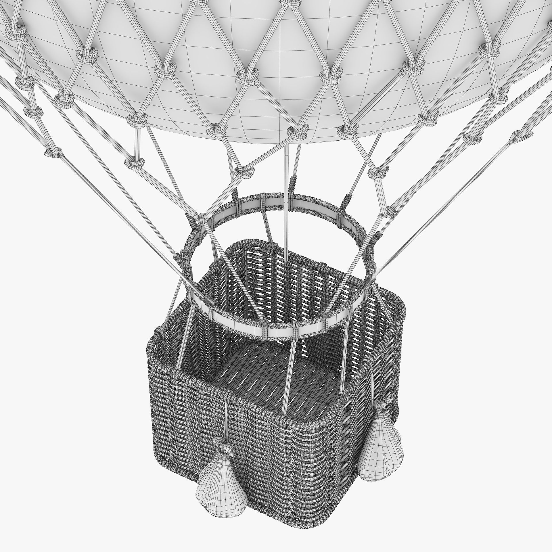 Hot Air Balloon v 1 3D model | CGTrader