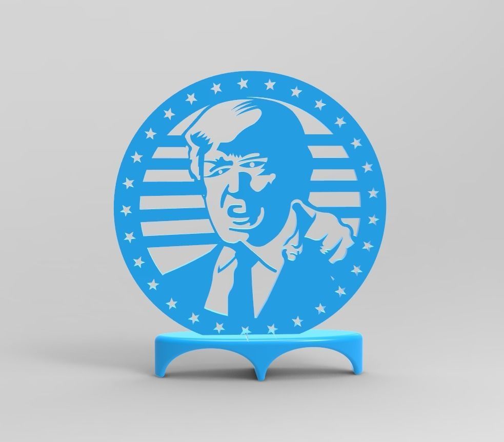 Donald trump 3D model 3D printable | CGTrader