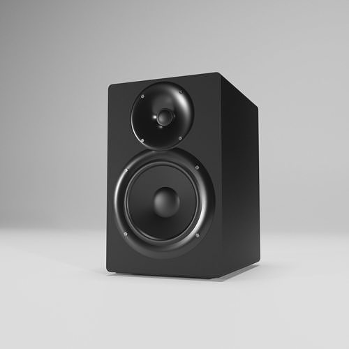 Studio monitor speaker 3D model | CGTrader