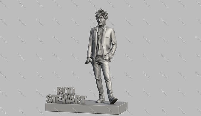 rod stewart 3d printing 3D model 3D printable | CGTrader