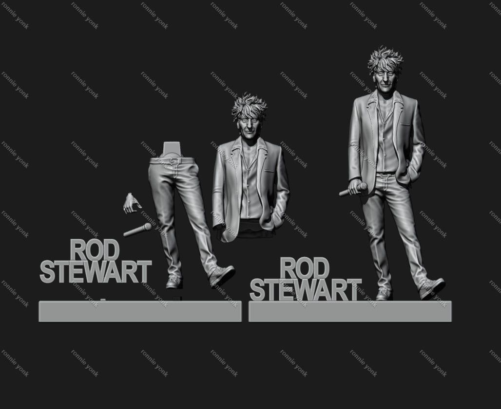 rod stewart 3d printing 3D model 3D printable | CGTrader