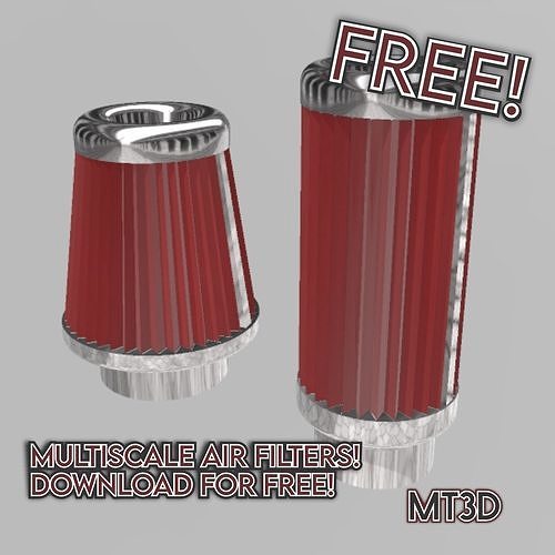 FREE AIR FILTERS FOR SCALE AUTOS AND DIORAMAS free 3D model 3D ...