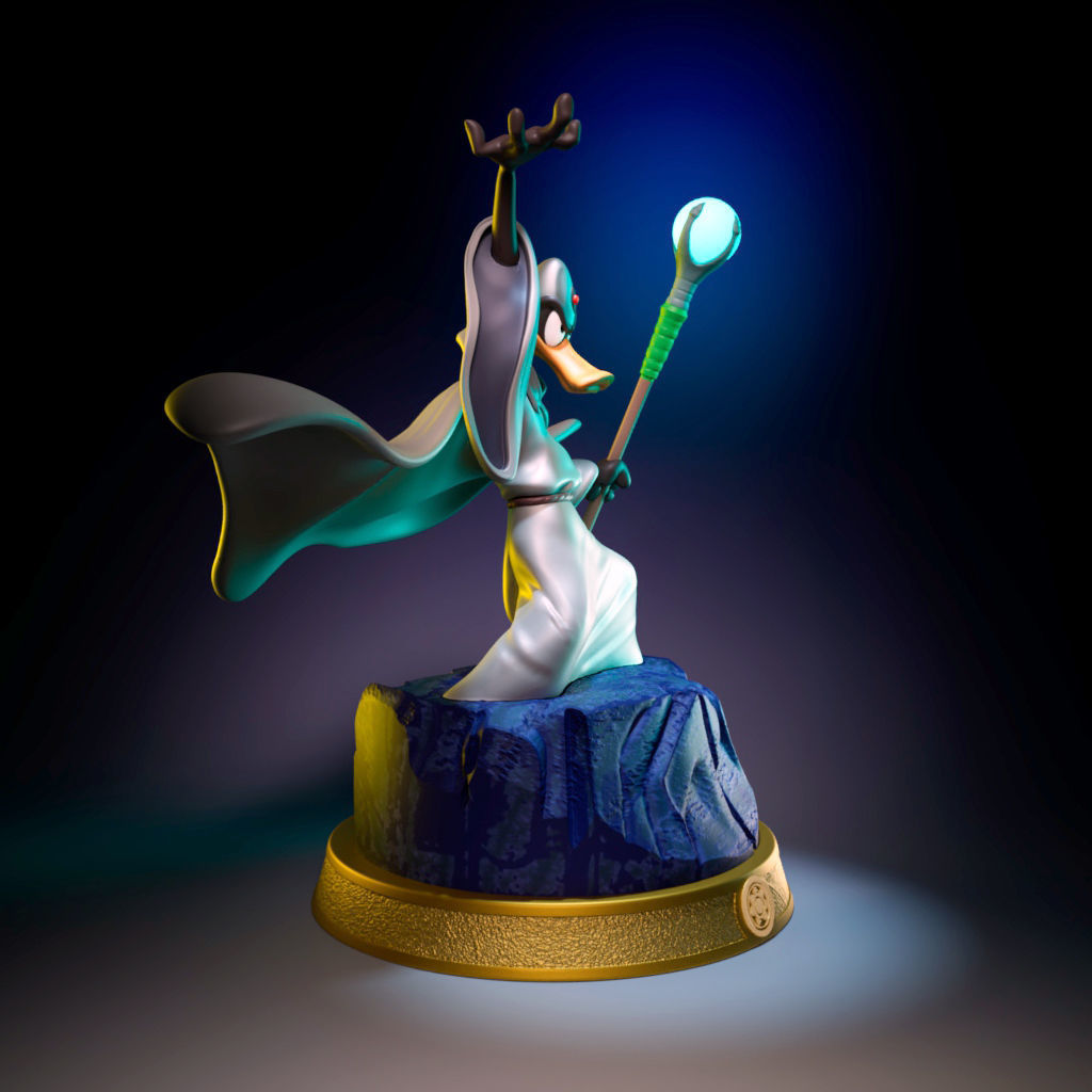 Duff Duck-The Wizard 3D model 3D printable | CGTrader