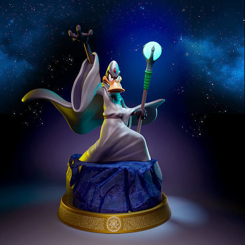 Duff Duck-The Wizard 3D model 3D printable | CGTrader