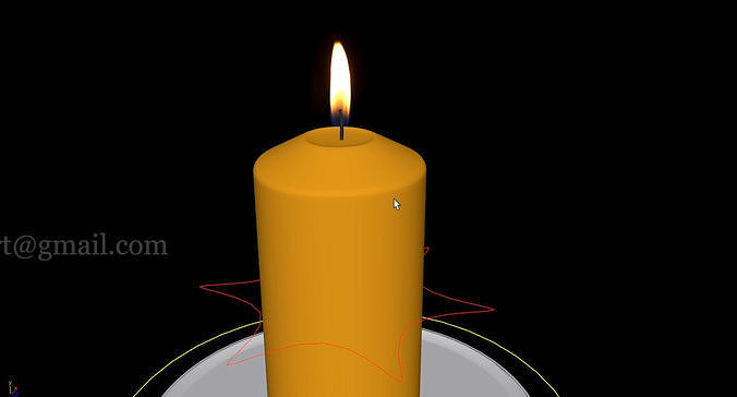 3D model Candle Dynamic Rig VR / AR / low-poly | CGTrader