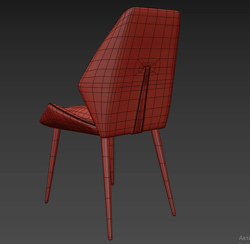Origami chair 3D model | CGTrader