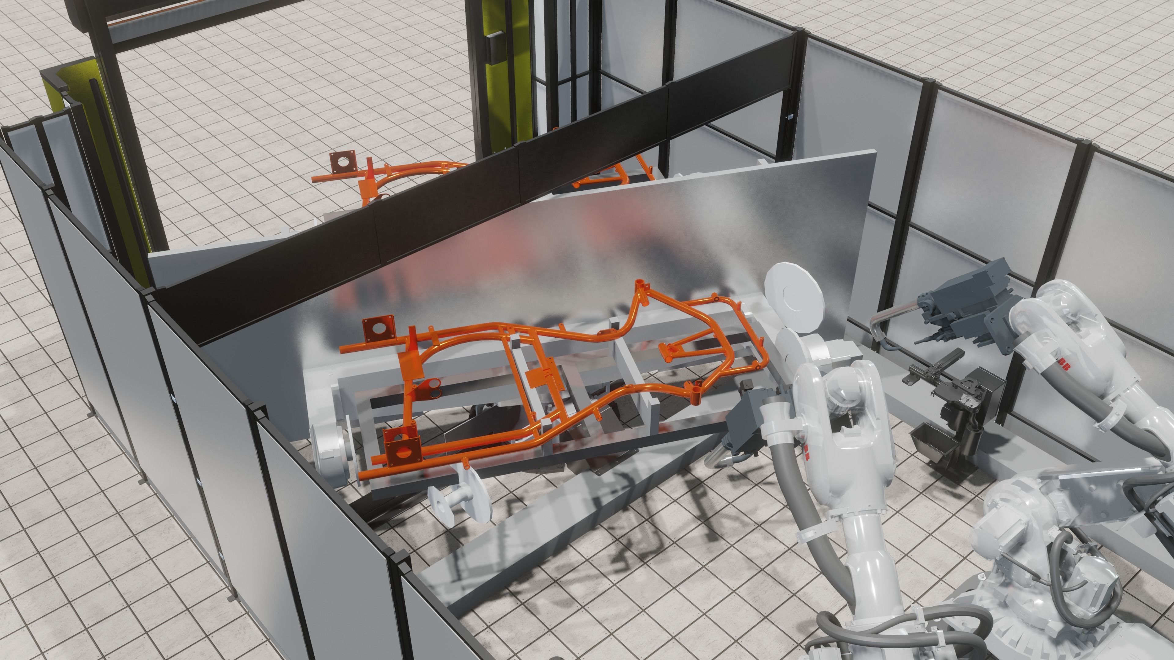 3D model Industrial - FULL Procees 3D Simulation Sport Welding Robot ...