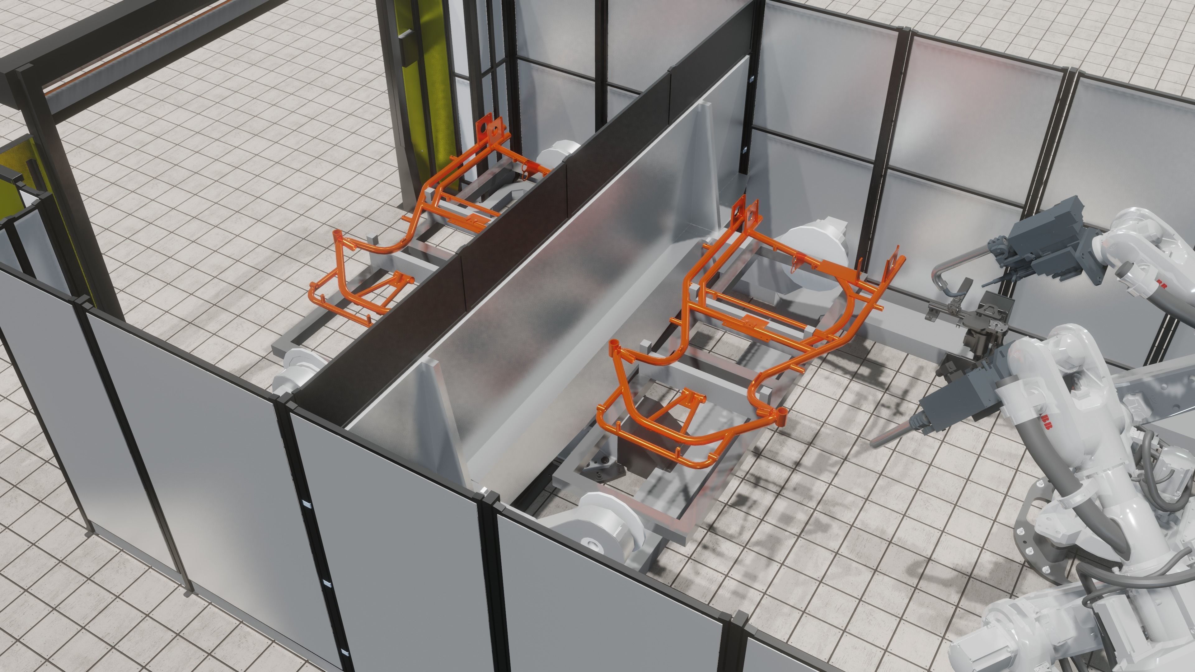 3D model Industrial - FULL Procees 3D Simulation Sport Welding Robot ...