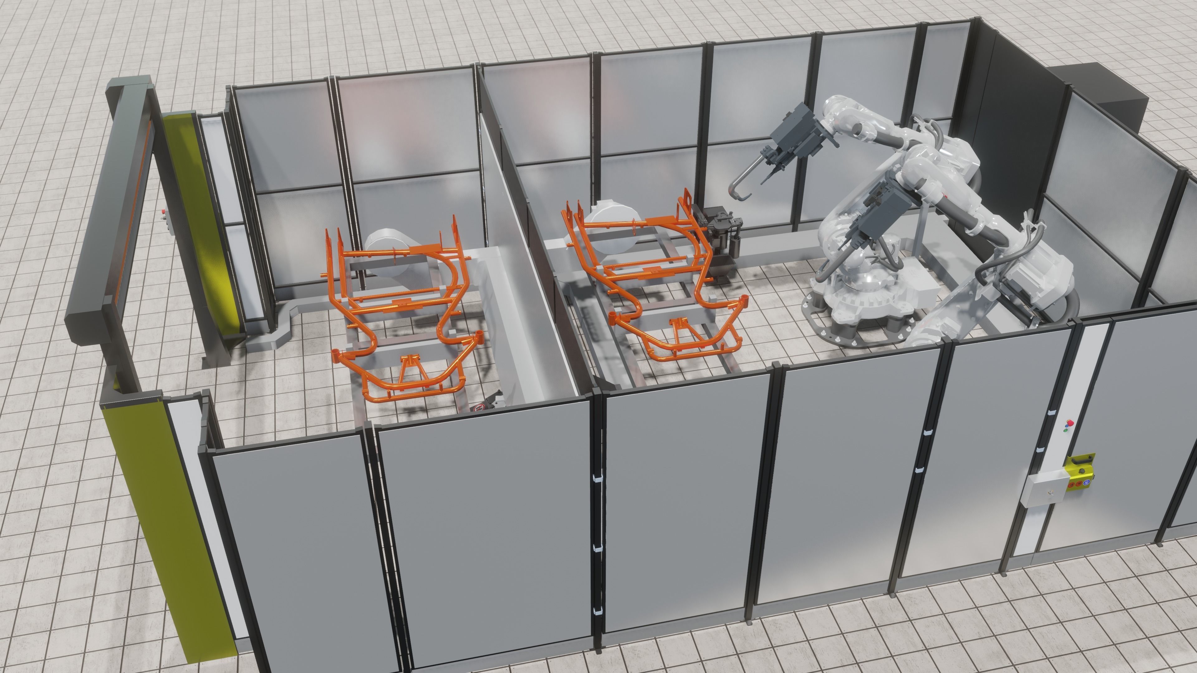 3D model Industrial - FULL Procees 3D Simulation Sport Welding Robot ...