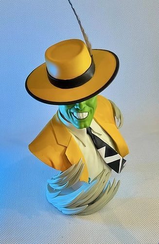 Jim Carrey The Mask Bust - Print Ready 3D model 3D printable | CGTrader