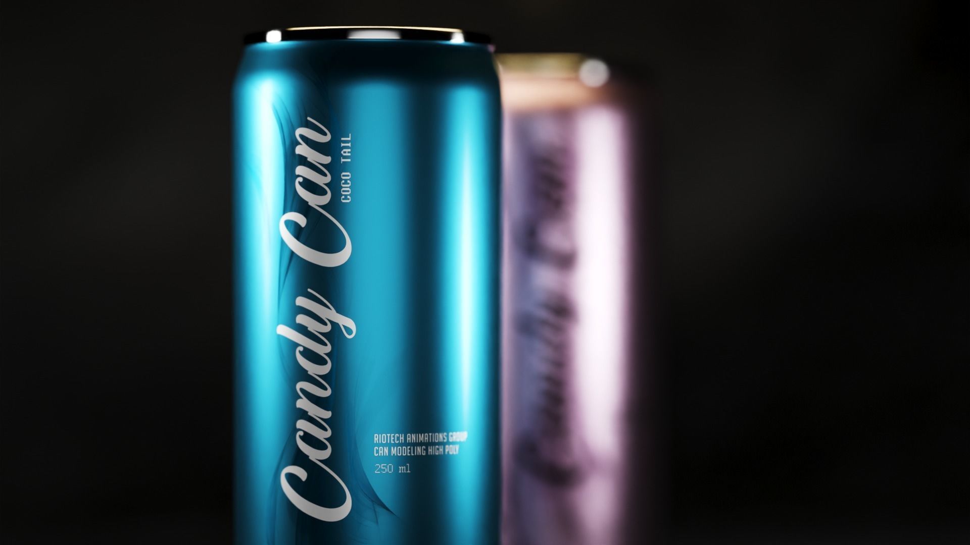 Beverage Can Packaging Design 3D model animated | CGTrader