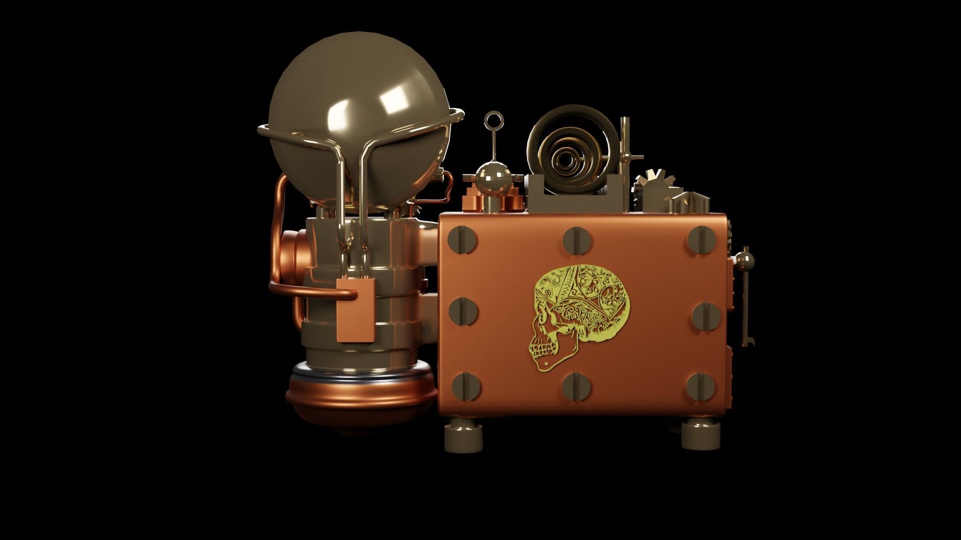 Steam punk camera 3D model | CGTrader