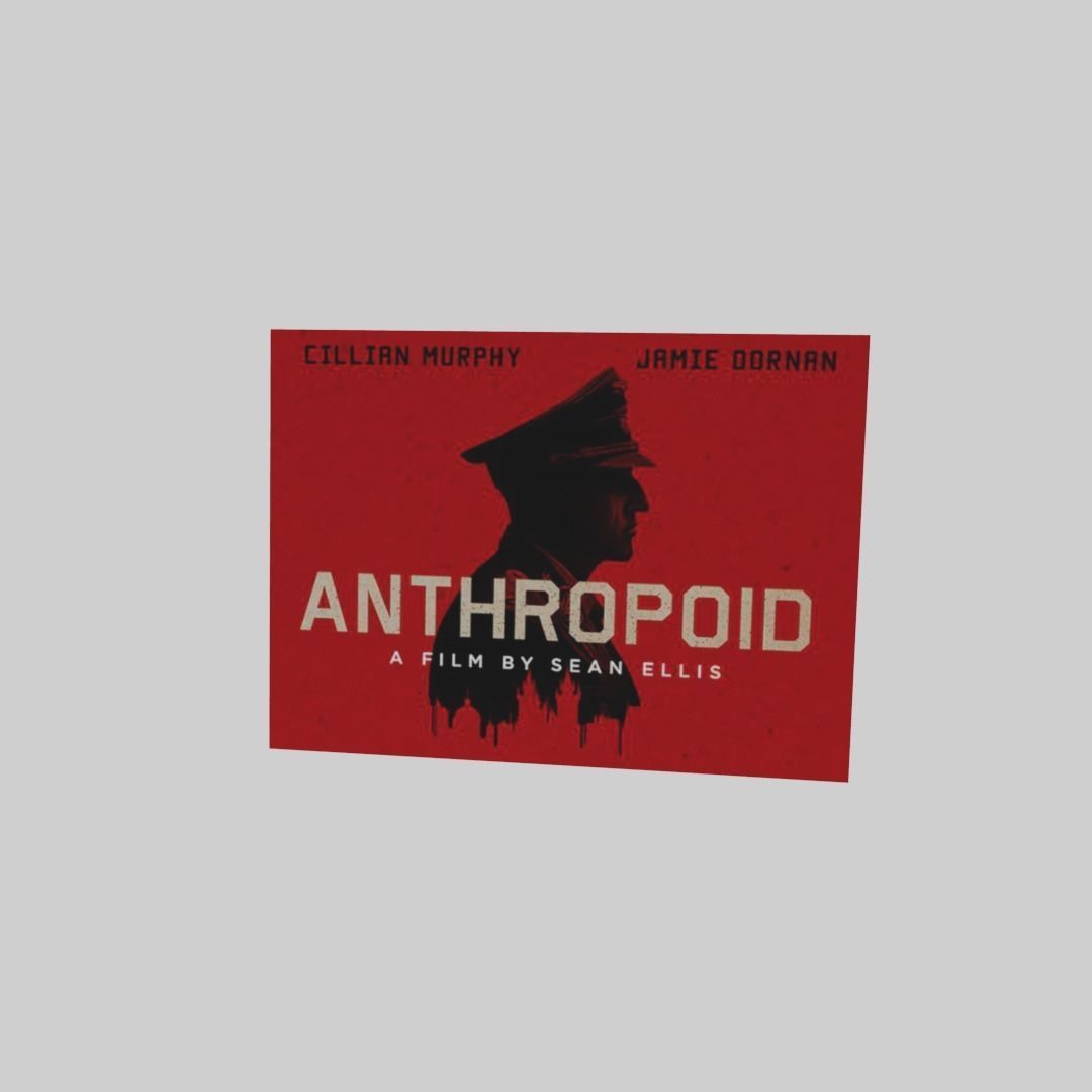 3D model Anthropoid movie poster VR / AR / low-poly | CGTrader