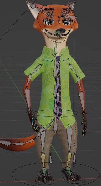 Nick Wilde 3D model rigged | CGTrader