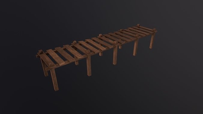 3D model Wooden Pier 3D Model VR / AR / low-poly | CGTrader