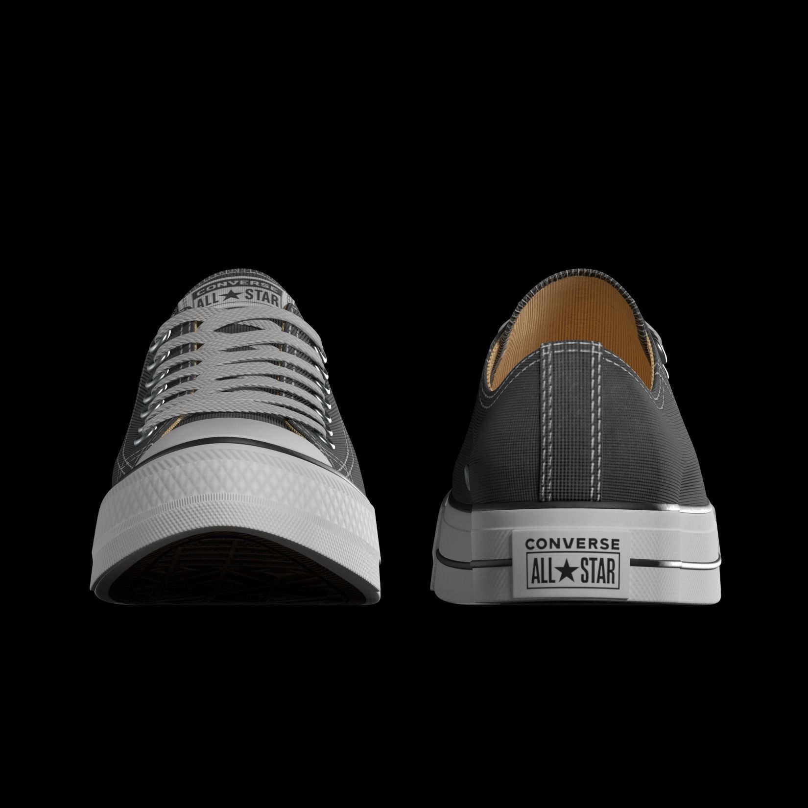 3D model Converse Shoes - All Star Classic - Charcoal - Lowpoly 3D ...