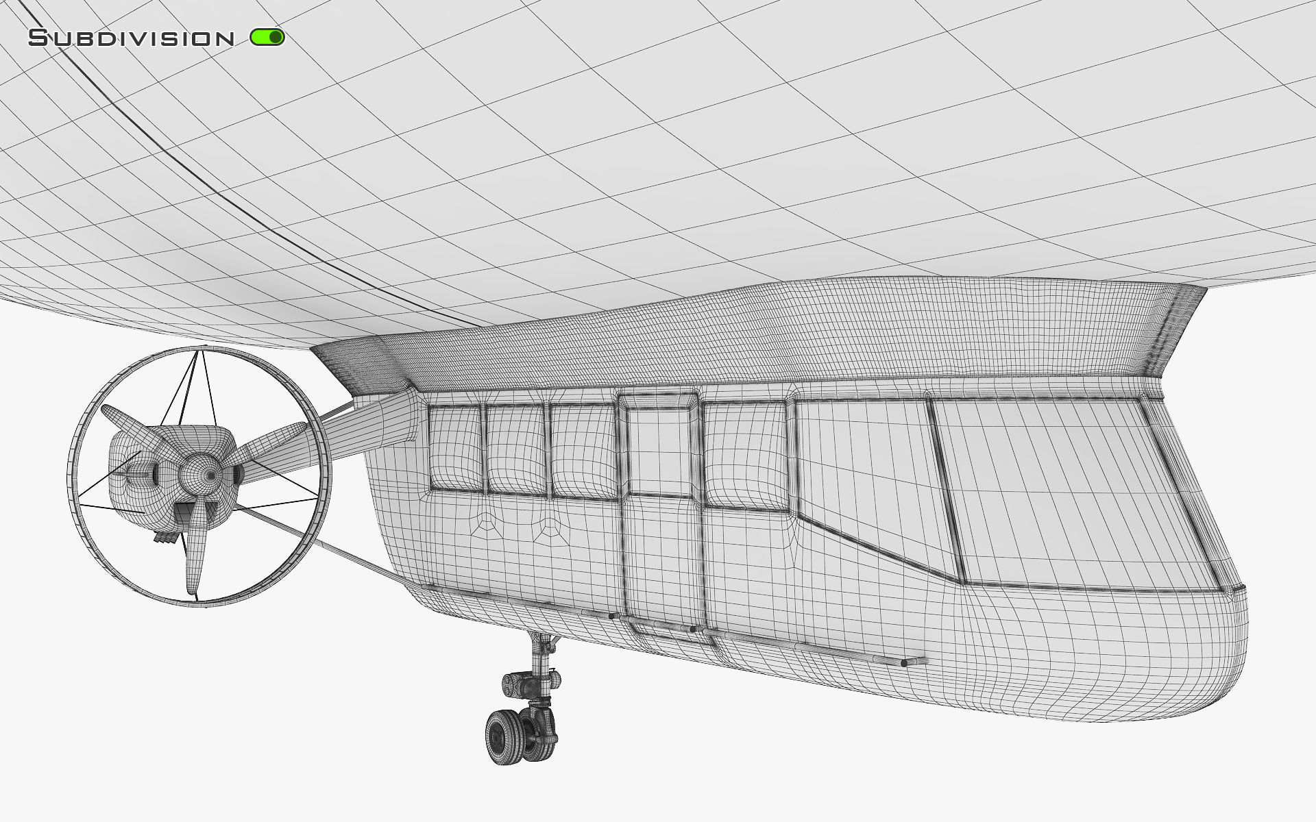 Blimp Airship v 1 3D model | CGTrader