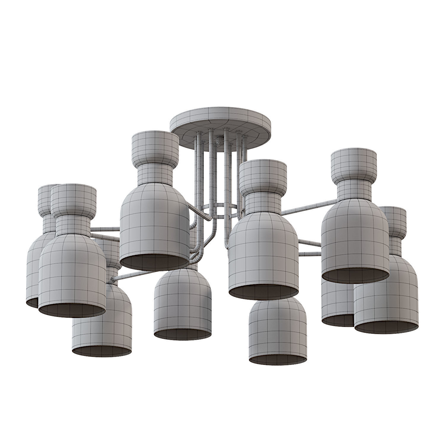 Freya Isla chandelier 3D model | CGTrader