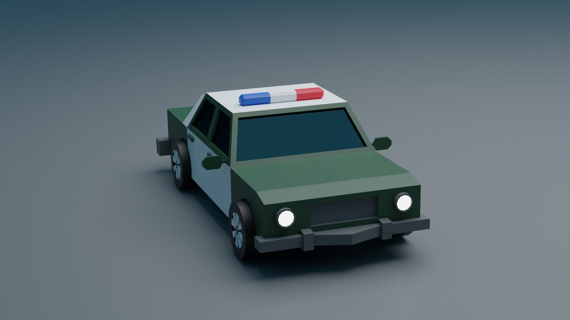 3D model police car VR / AR / low-poly | CGTrader