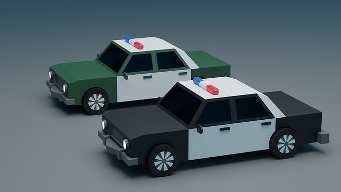 3D model police car VR / AR / low-poly | CGTrader