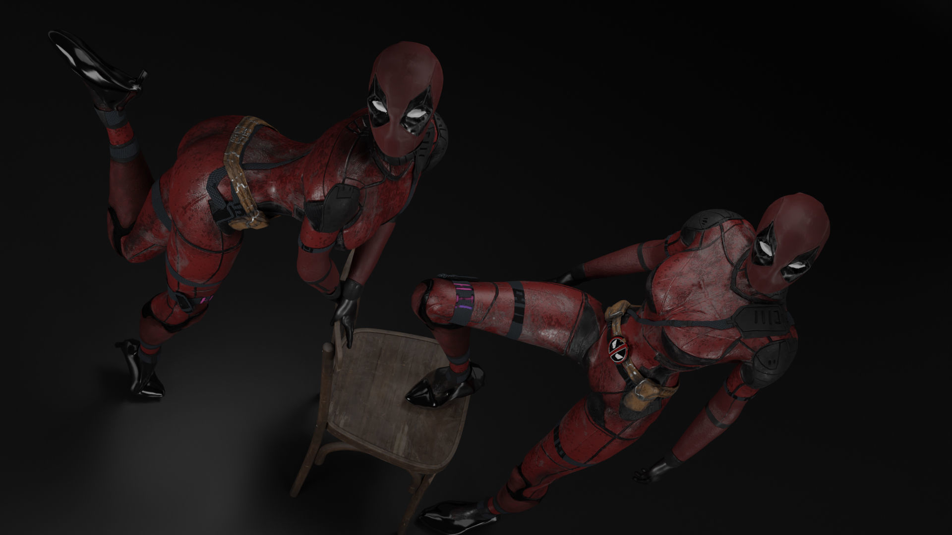 Lady Deadpool 3D model | CGTrader
