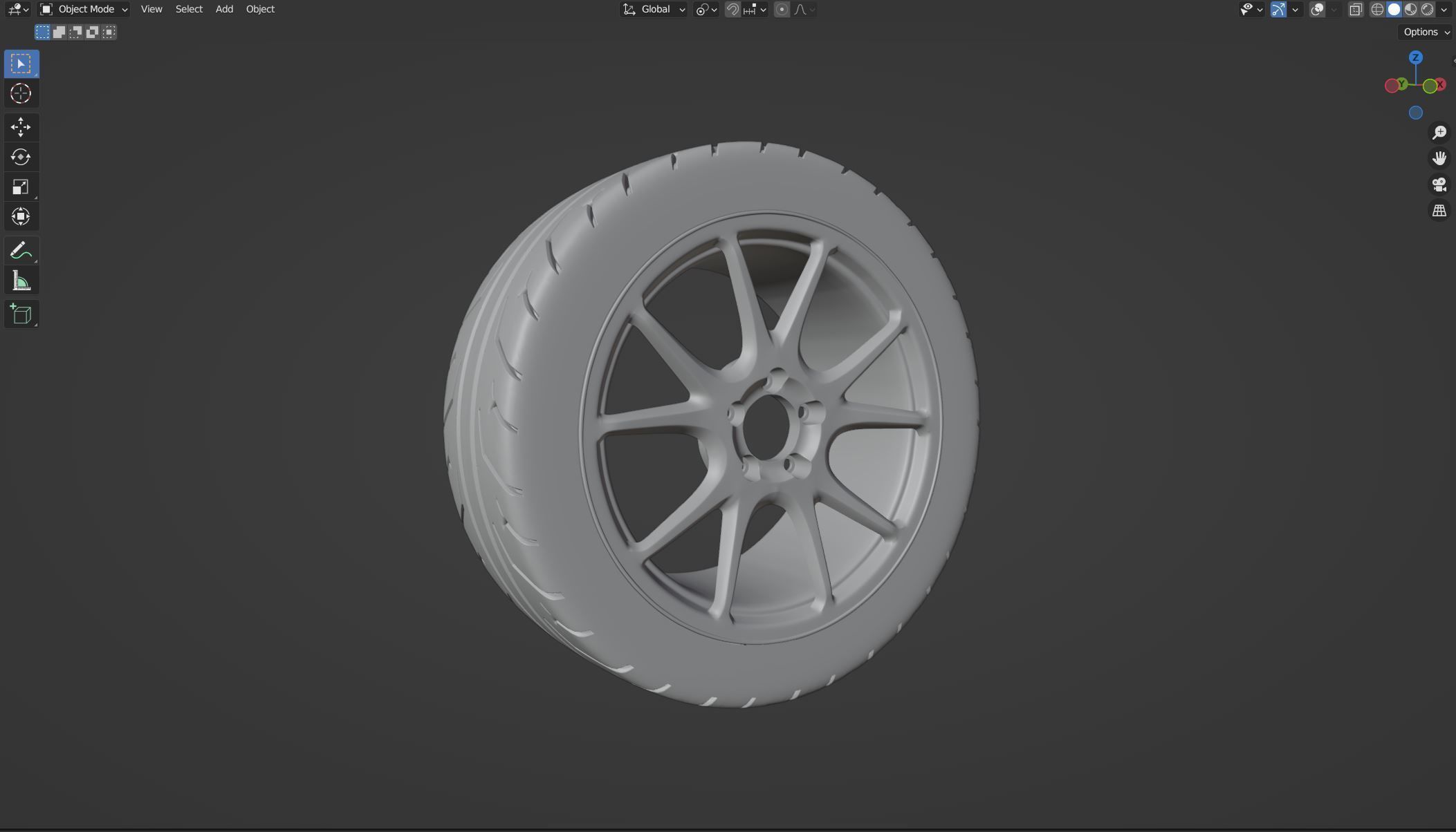 Konig Freeform Replica Car Rims With Tire 3D Model 3D model | CGTrader