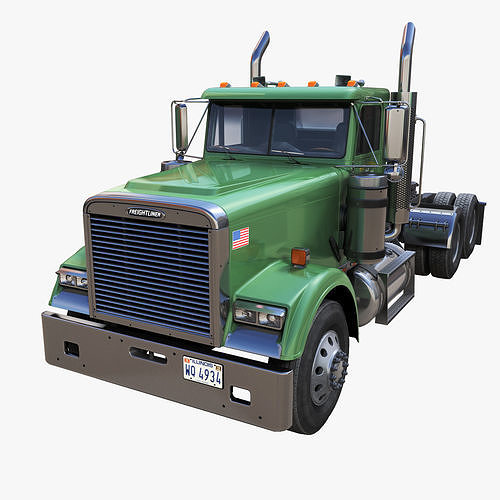 Freightliner Classic XL daycab truck 3D model animated | CGTrader