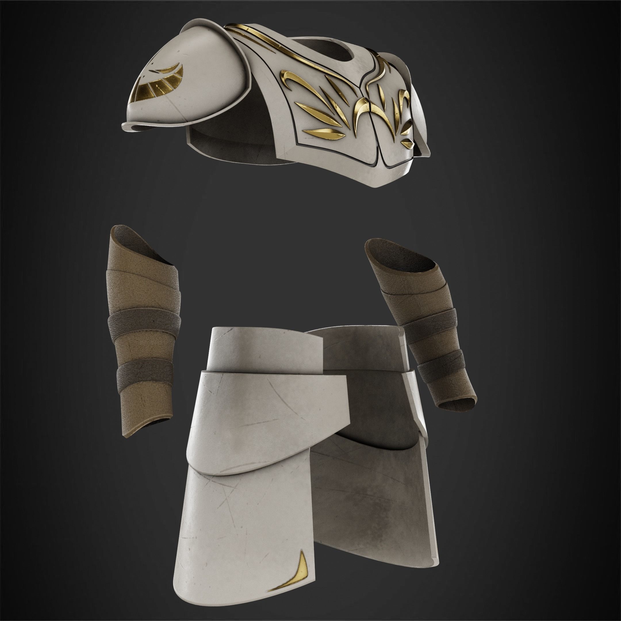 Star Wars Jedi Temple Guard Armor for Cosplay 3D model 3D printable ...