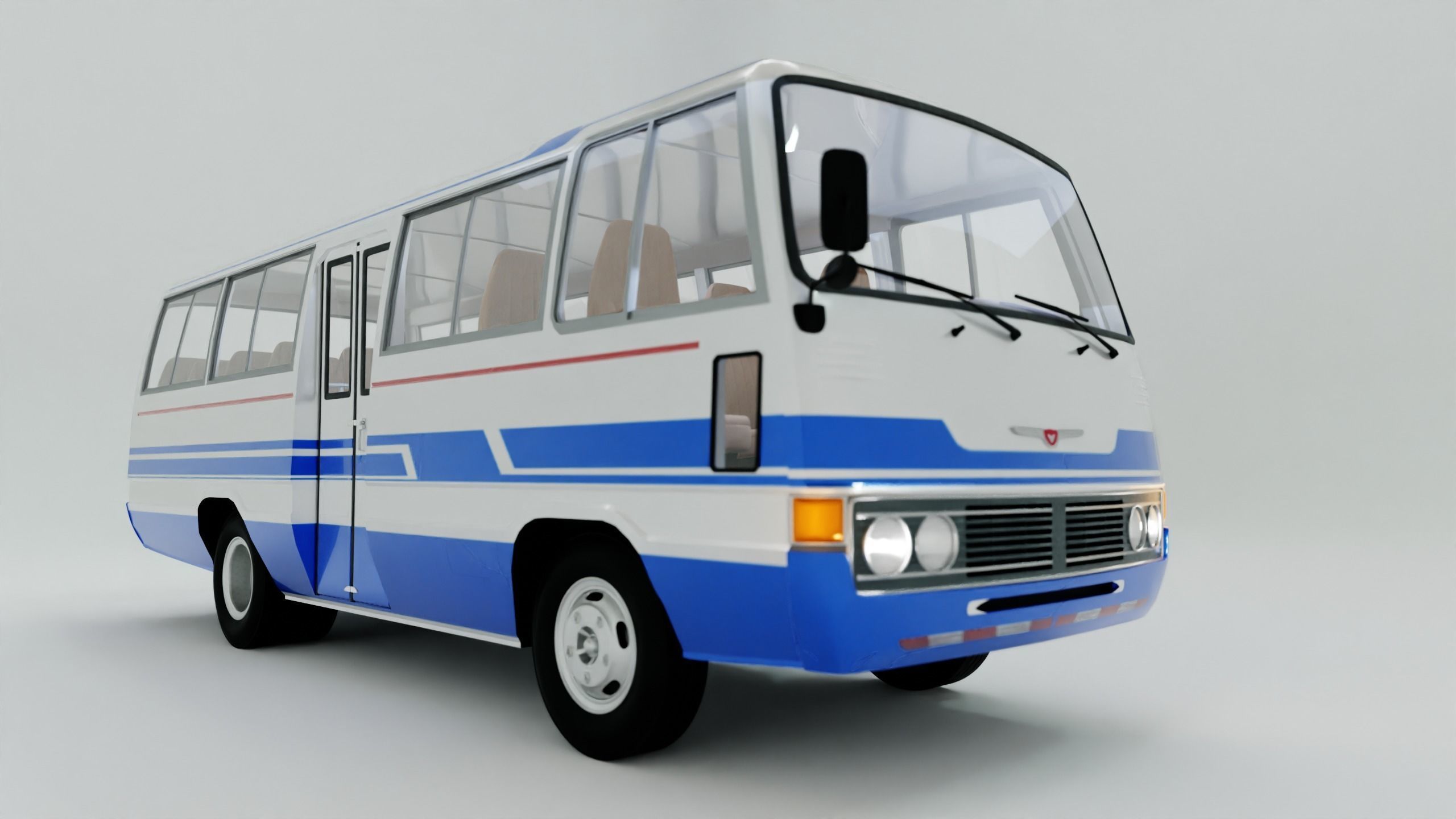 3D model Toyota Coaster First generation 1969 - 1982 VR / AR / low-poly ...