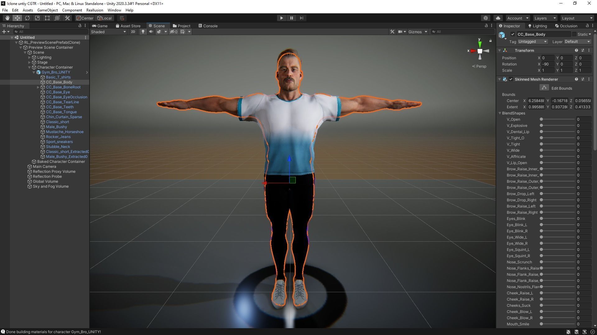 3D model Gym Bro - Muscular man fitness crossfit VR / AR / low-poly ...