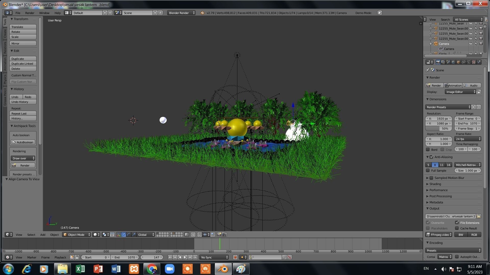 Vesak Zone 3D 3D model animated | CGTrader