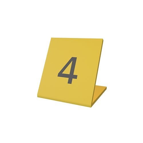 3D model Crime Evidence Number Tag 4 v1 001 VR / AR / low-poly | CGTrader