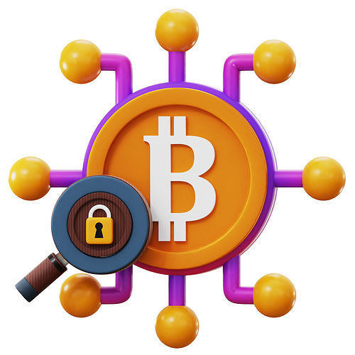 3D model 3d Bitcoin Encryption VR / AR / low-poly | CGTrader