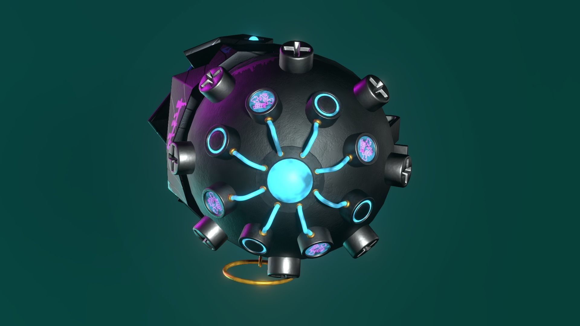 3D model Arcane Jinx Flame Chompers VR / AR / low-poly | CGTrader