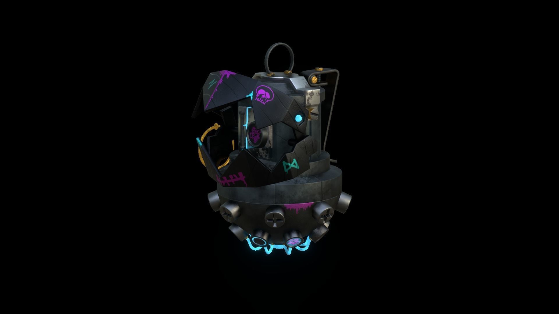 3D model Arcane Jinx Flame Chompers VR / AR / low-poly | CGTrader