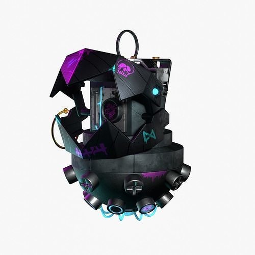 3D model Arcane Jinx Flame Chompers VR / AR / low-poly | CGTrader