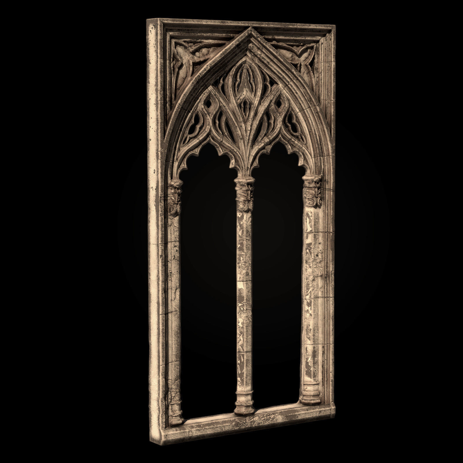 3D model 05 Medieval Textured windows pack 01 VR / AR / low-poly | CGTrader