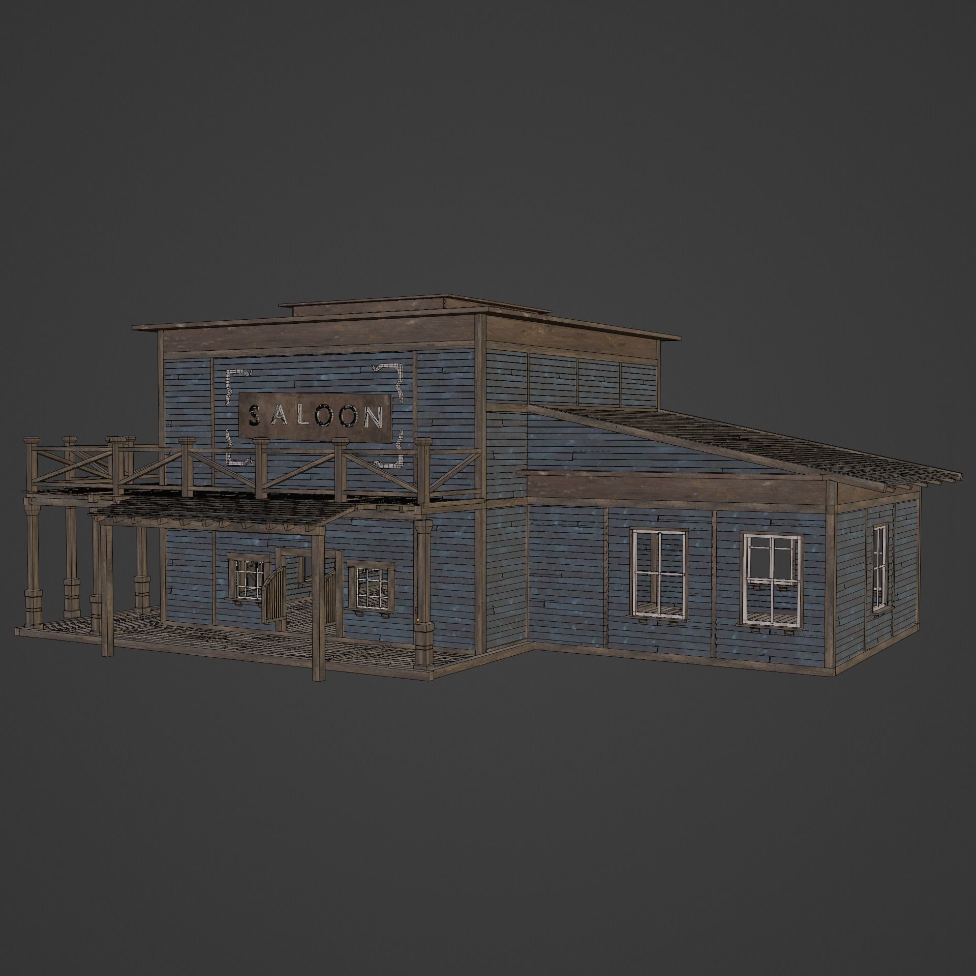 3D model WILD WEST WESTERN SALOON BAR PUB TAVERN RESTAURANT COLLECTION ...